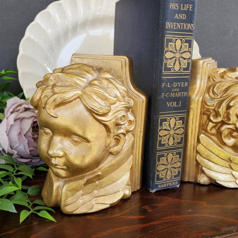 Cherub Bookends - Etsy