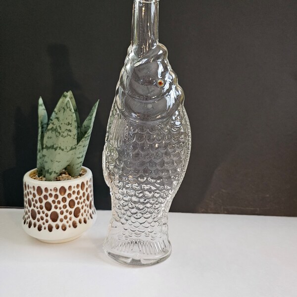 Glass Fish Bottle - Etsy