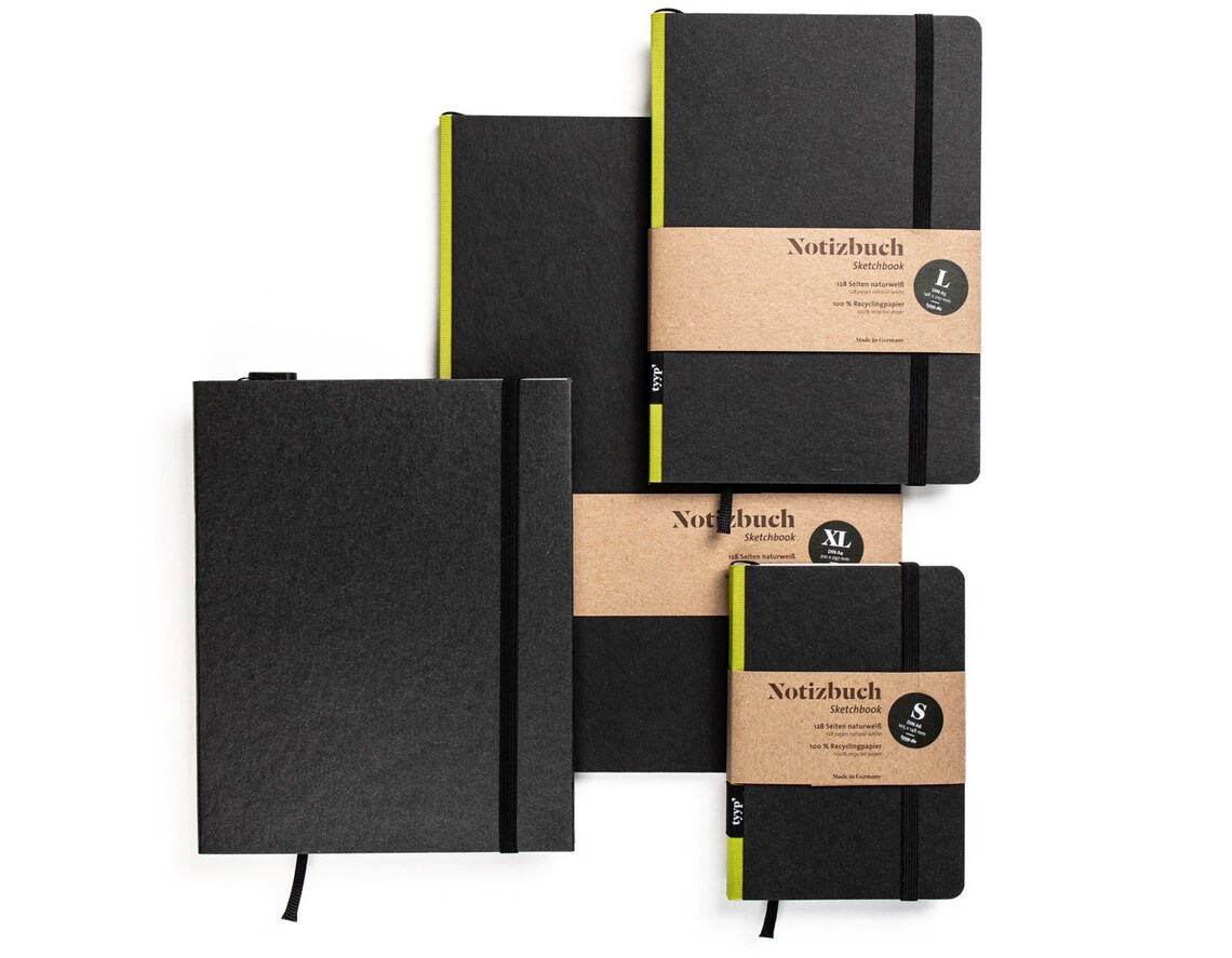 Handmade Design Notebook A4 Made From 100% Recycled Paper "classic ...