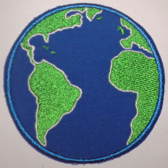 Iron-on Patch EARTH | Etsy