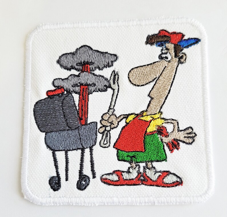 Iron-on Patch - BBQ - Etsy