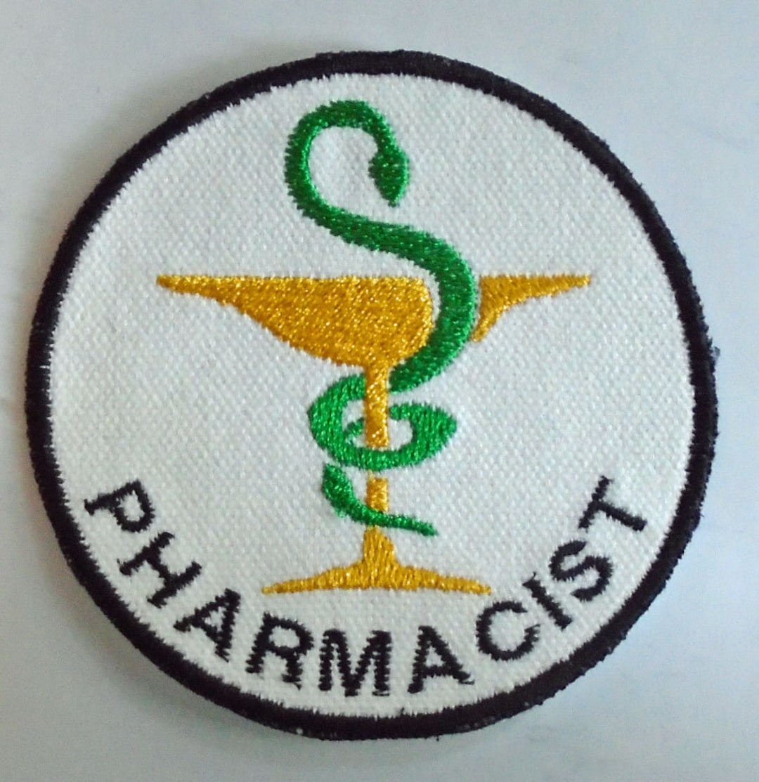 Iron on Patch - PHARMACIST - Bowl of Hygeia - Etsy