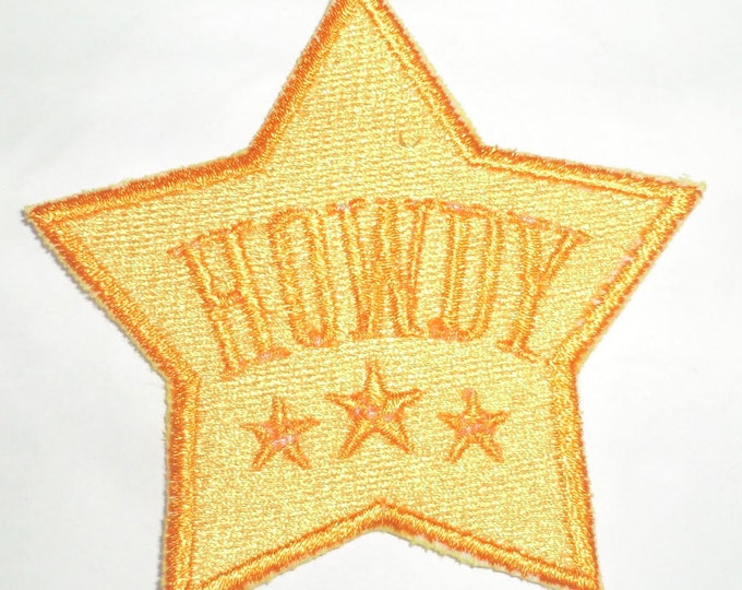 Iron-on Patch HOWDY BADGE - Etsy