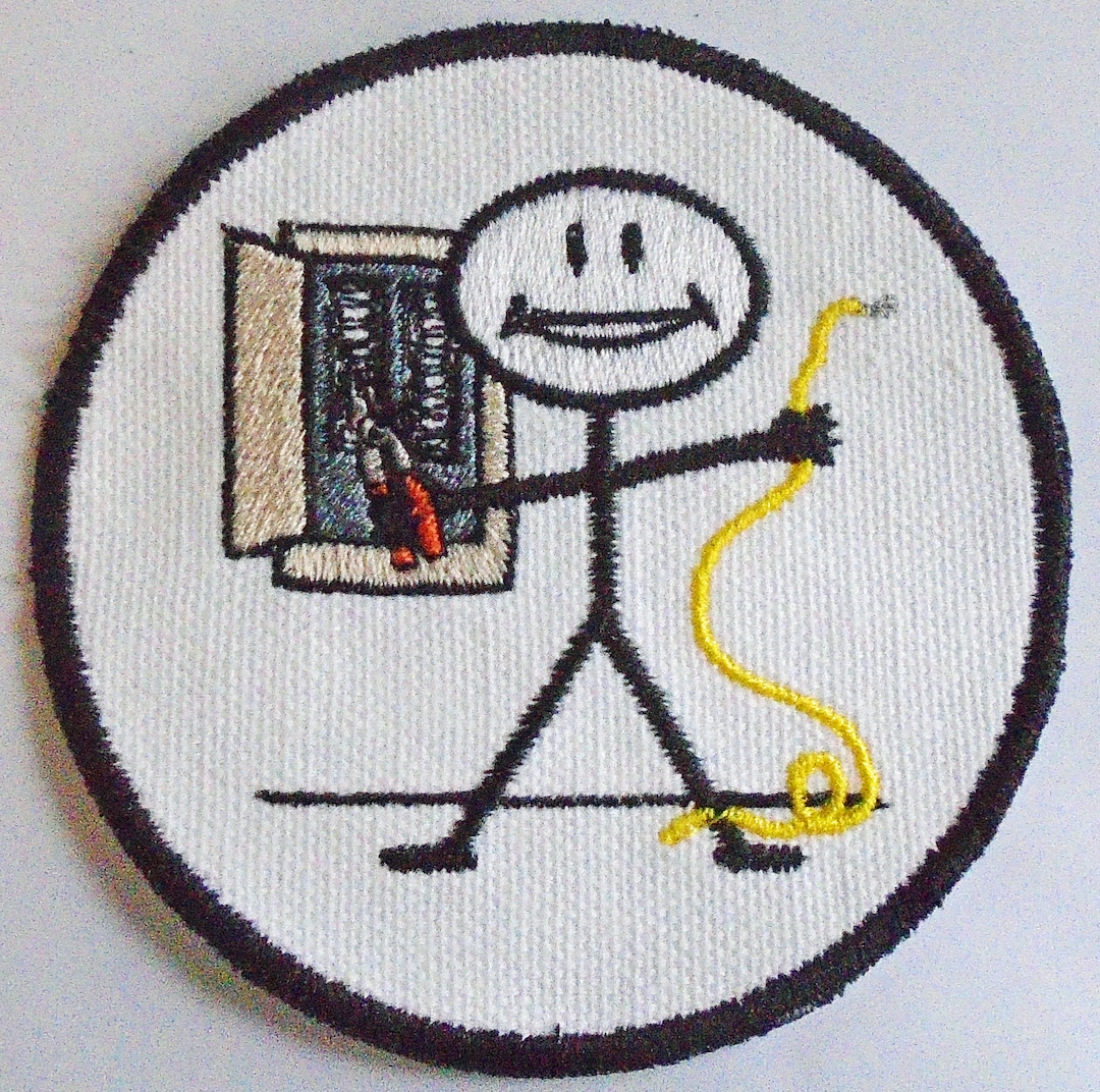 Iron-on Patch ELECTRICIAN - Etsy