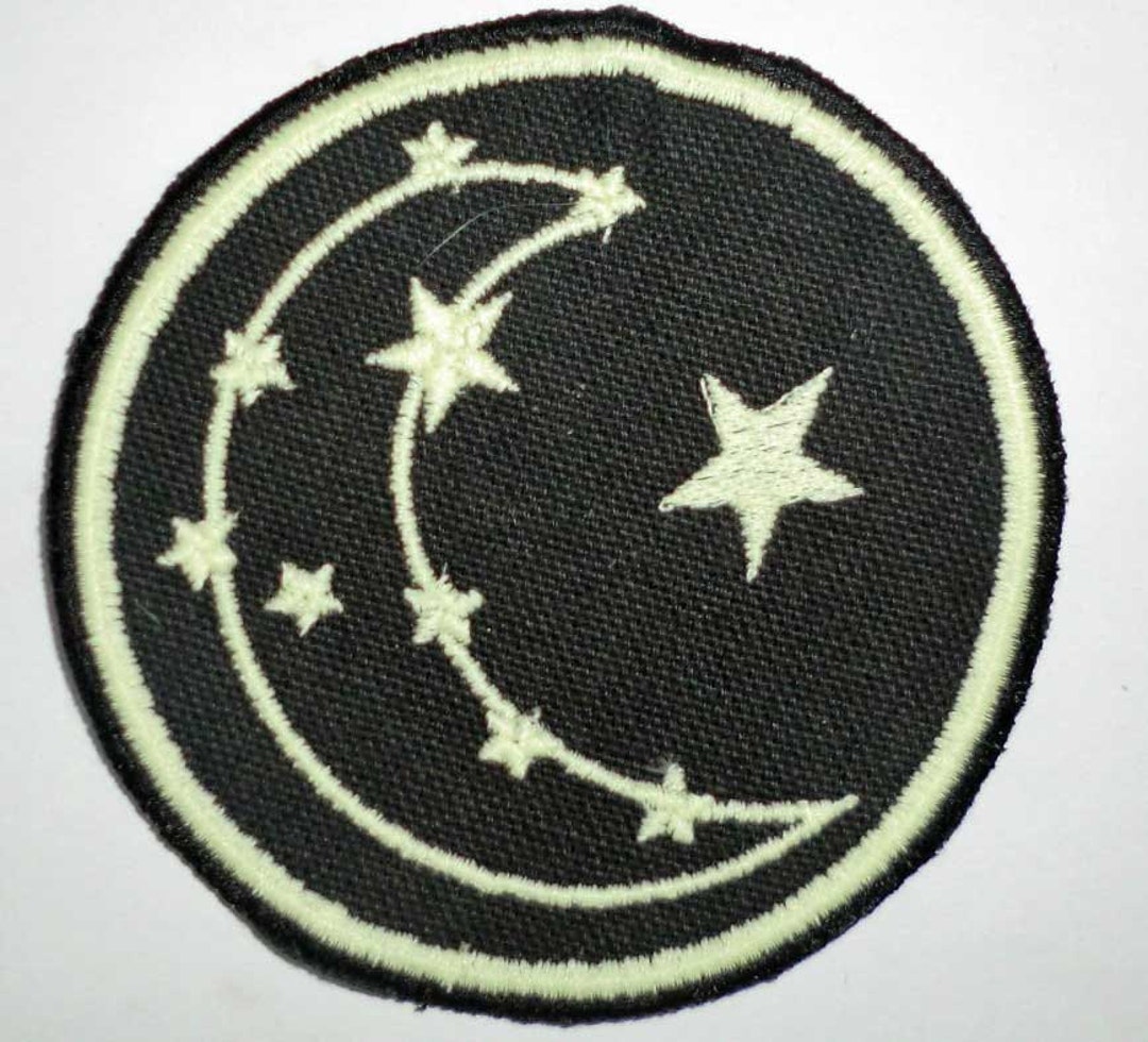 Iron-on Patch - Glow-in-the-dark STARS and Moon - Etsy