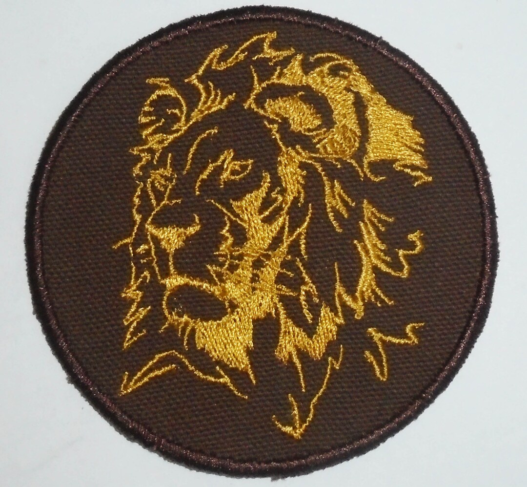 Iron-on Patch - LION OUTLINE - Etsy