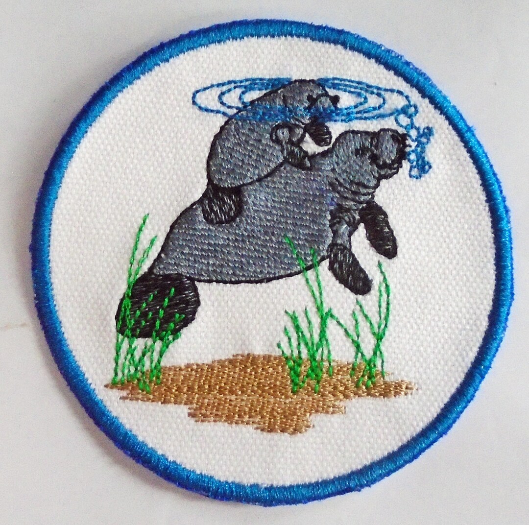 Iron-on Patch - MANATEE & BABY - Etsy
