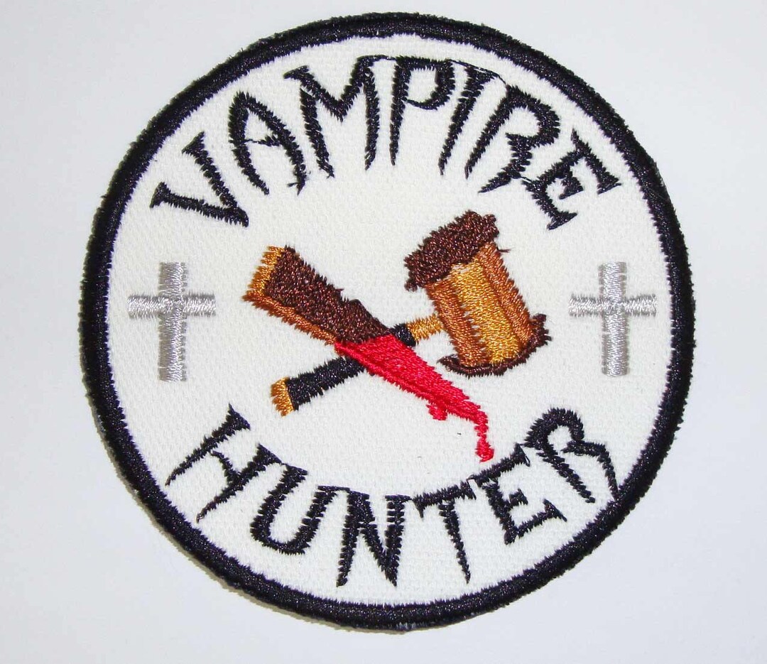Iron-on Patch - VAMPIRE HUNTER - Etsy