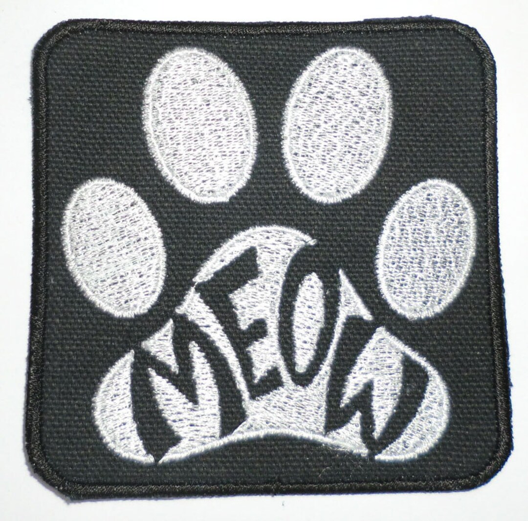 Iron-on Patch -MEOW - Etsy