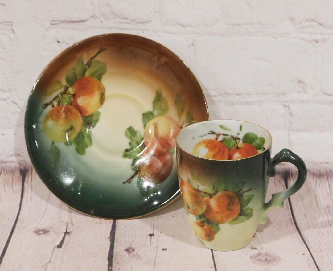 Demitasse Cup and Saucer, Zeh Scherzer & Co., Mignon, Bavaria - Etsy
