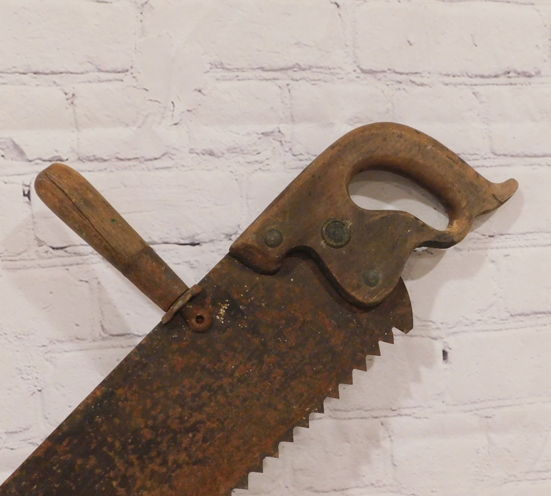 One Man Crosscut Saw, warranted Superior Vintage Hand Saw, Rustic ...