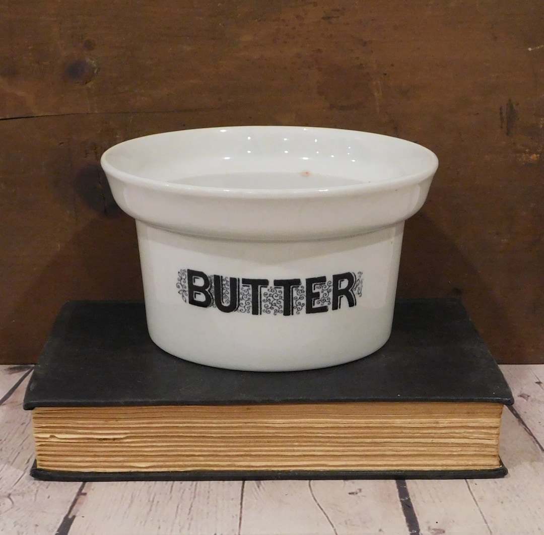 Vintage Butter Crock, Made in England, Farmhouse Kitchen, VK54 - Etsy