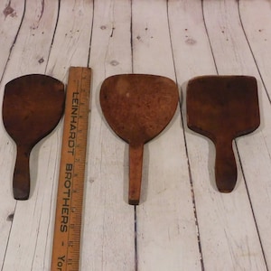 Vintage Wooden Paddle Utensils, Kitchen Paddles, Cooking Paddles ...