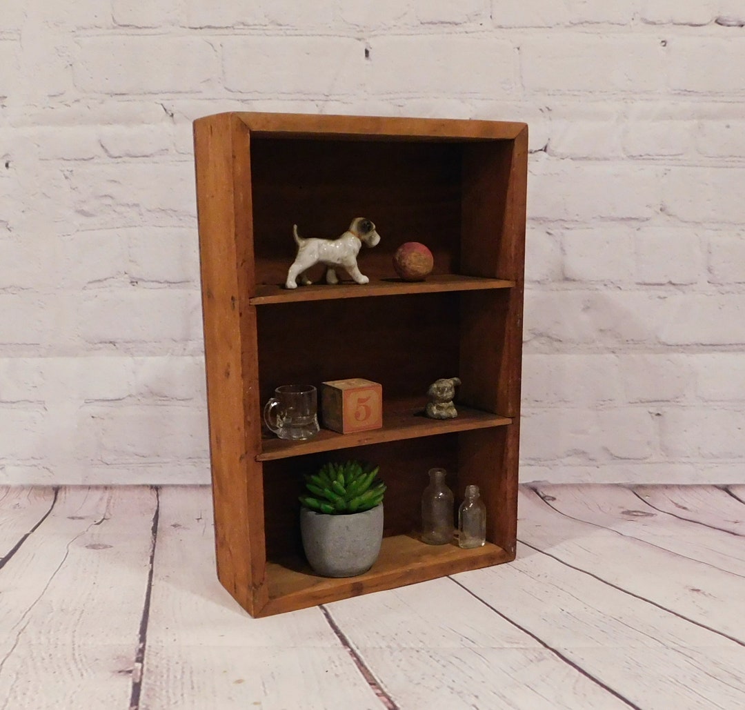 Vintage Wood Shadow Box, Display Shelf, PA Barn Find, Farmhouse Decor ...