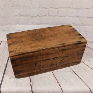 Vintage Rustic Wood Box, J.M. Jacobs, PA Barn Find, 22 X 11 1/4 X 9 1 ...