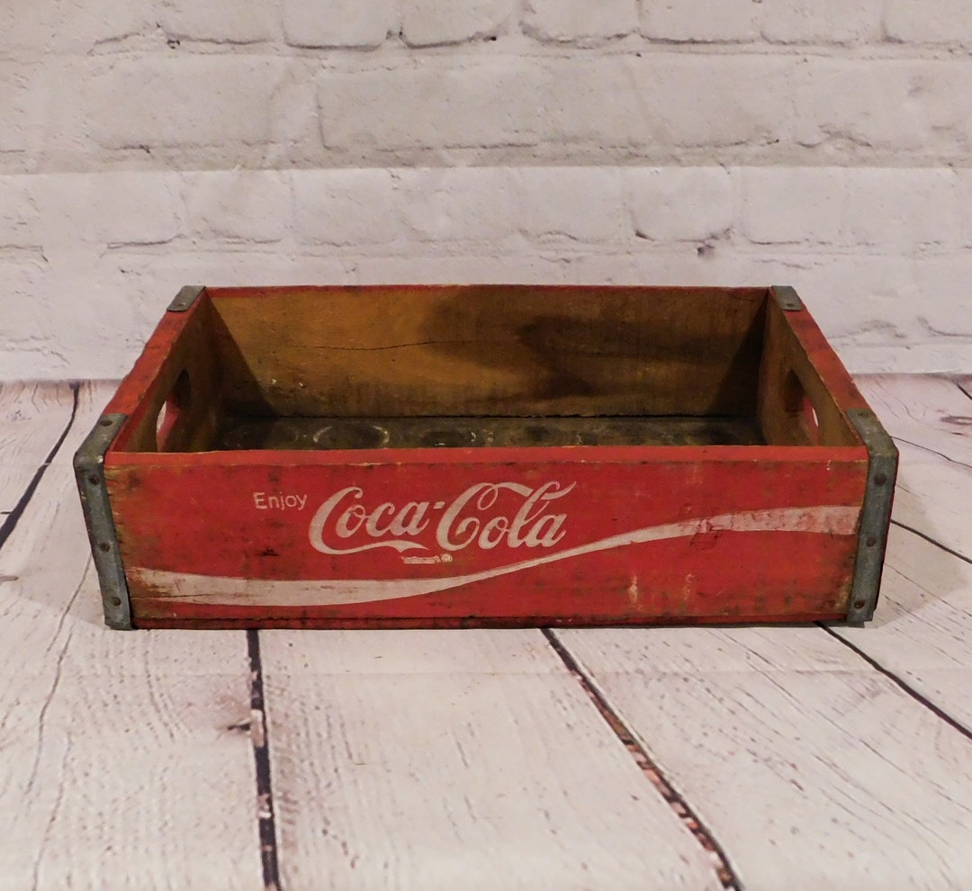 Vintage Red Wooden Coca Cola Crate, Coke Case, Chattanooga 1980, WC45 ...