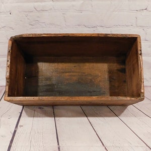 Vintage Rustic Wood Box, J.M. Jacobs, PA Barn Find, 22 X 11 1/4 X 9 1 ...