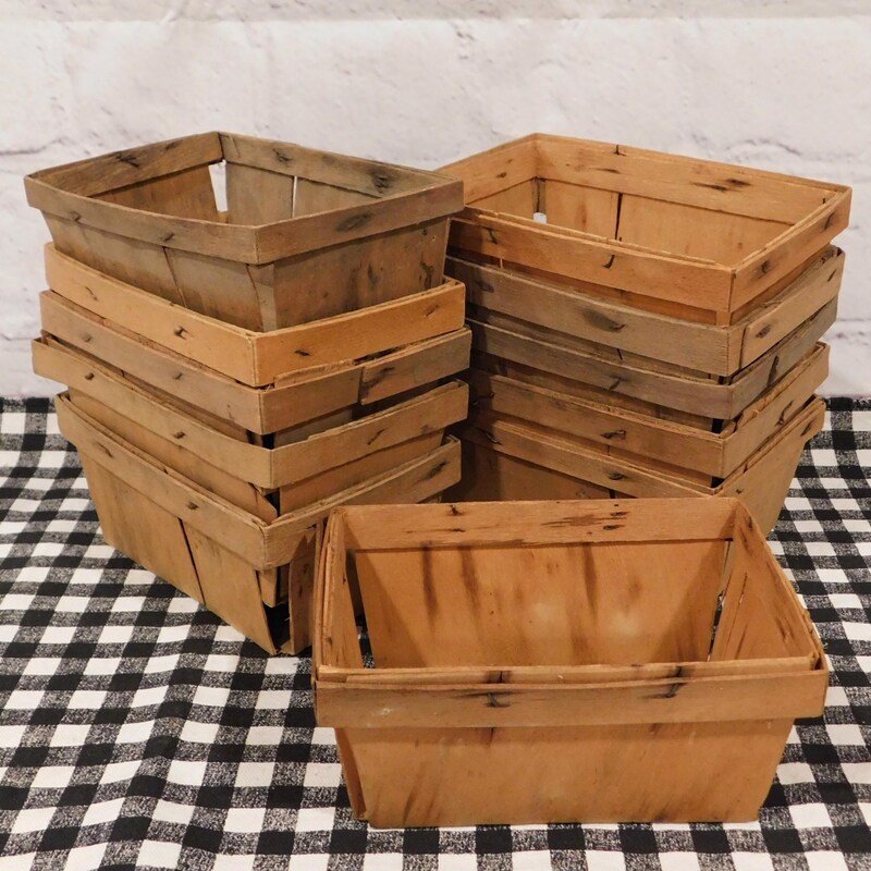 Wood Berry Baskets - Etsy