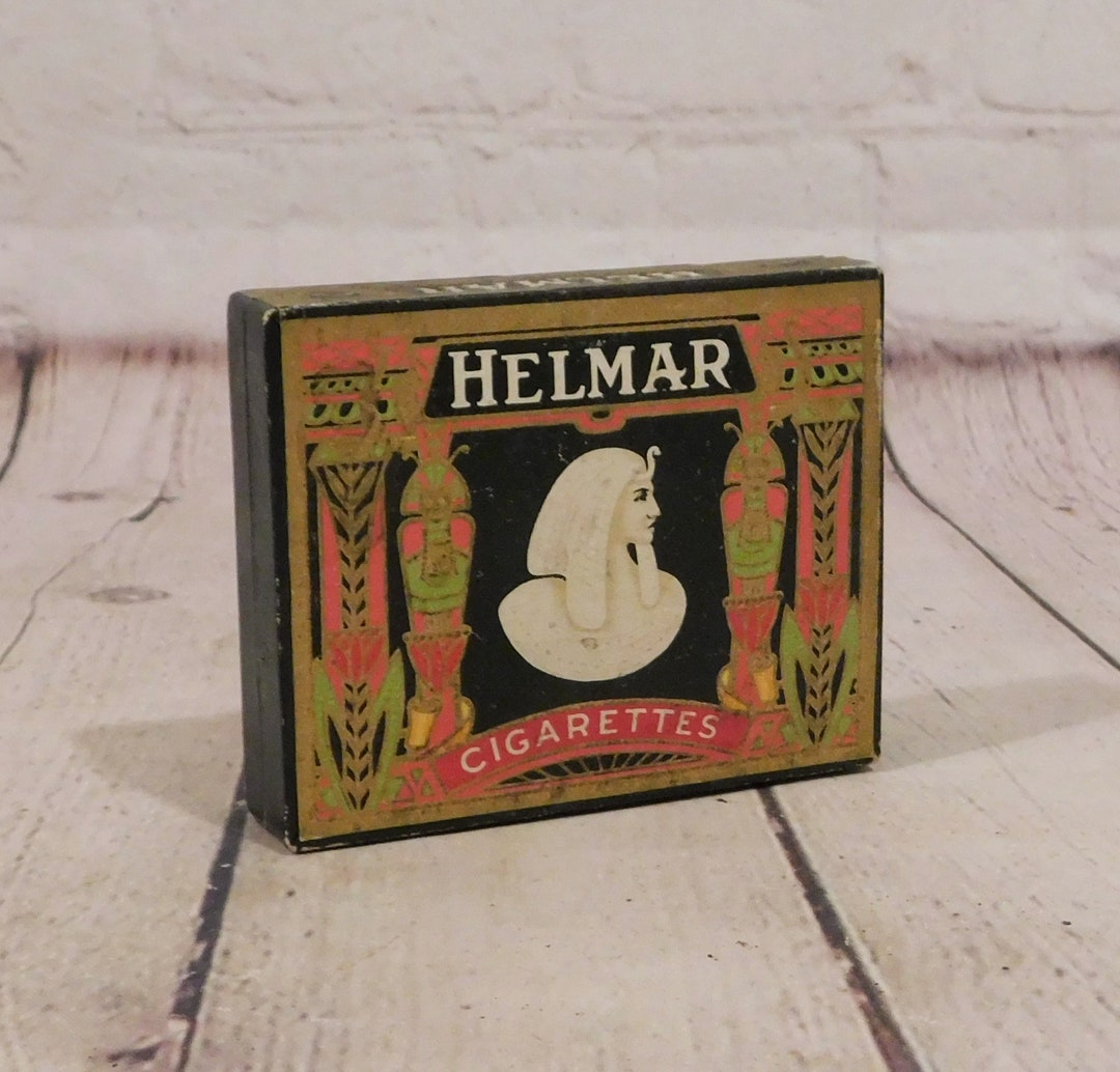 Vintage Helmar Cigarette Box, Egyptian Revival - Etsy