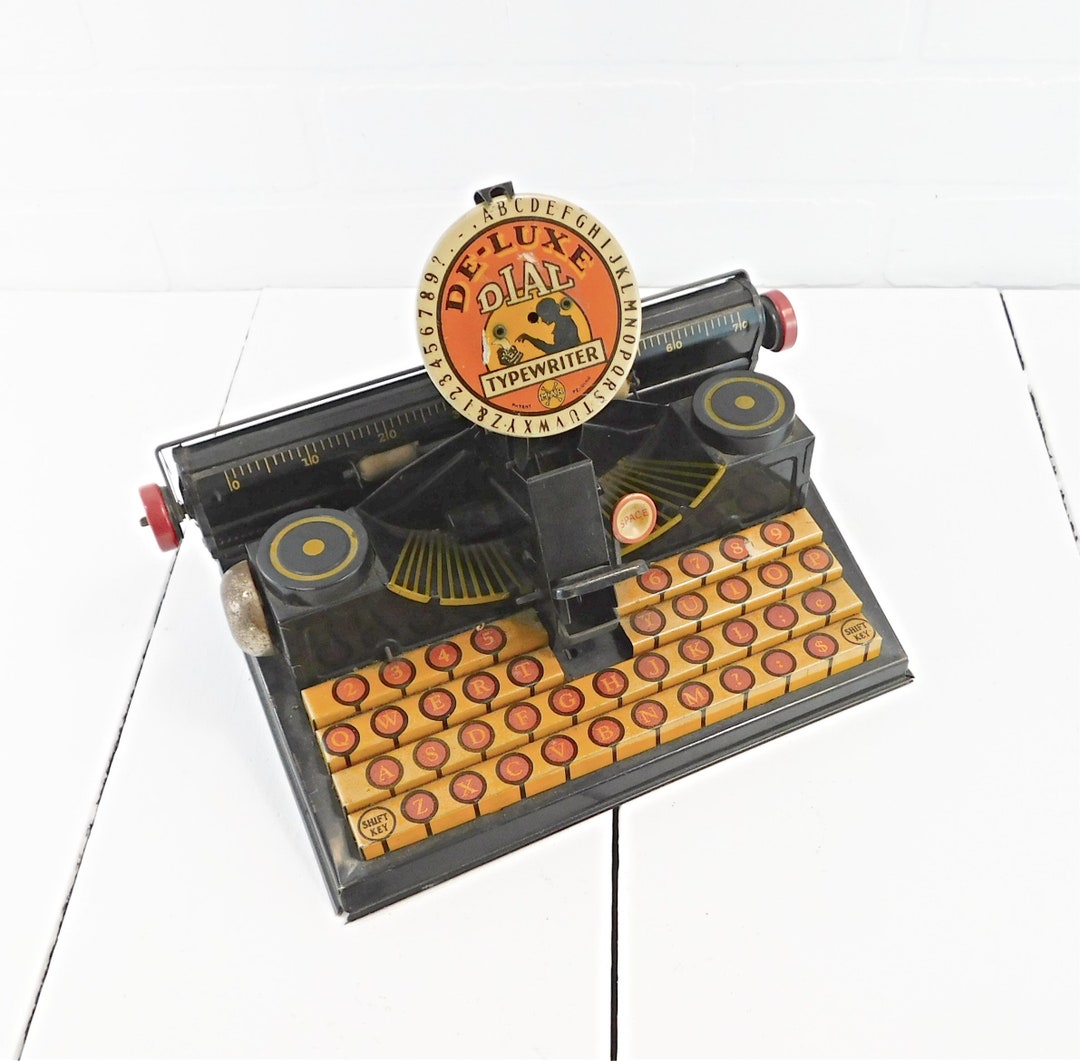 Vintage Marx Tin Toys De-luxe Dial Typewriter Tin Litho Toy - Etsy