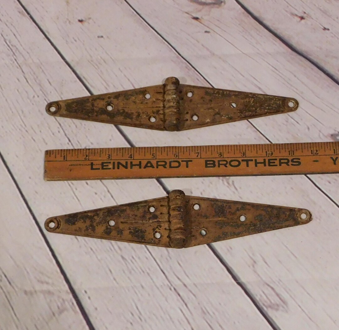 Pair Rusty Gate Hinges or Barn Door Hinges, HW88 - Etsy