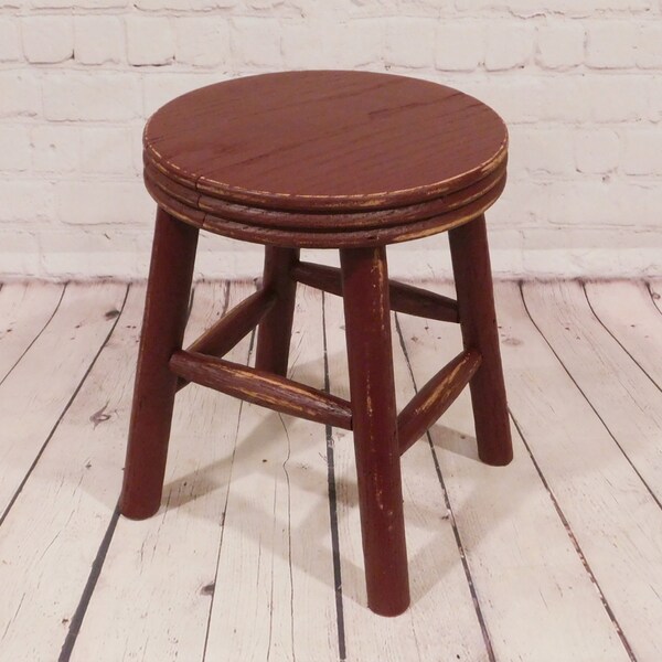 Red Stool - Etsy
