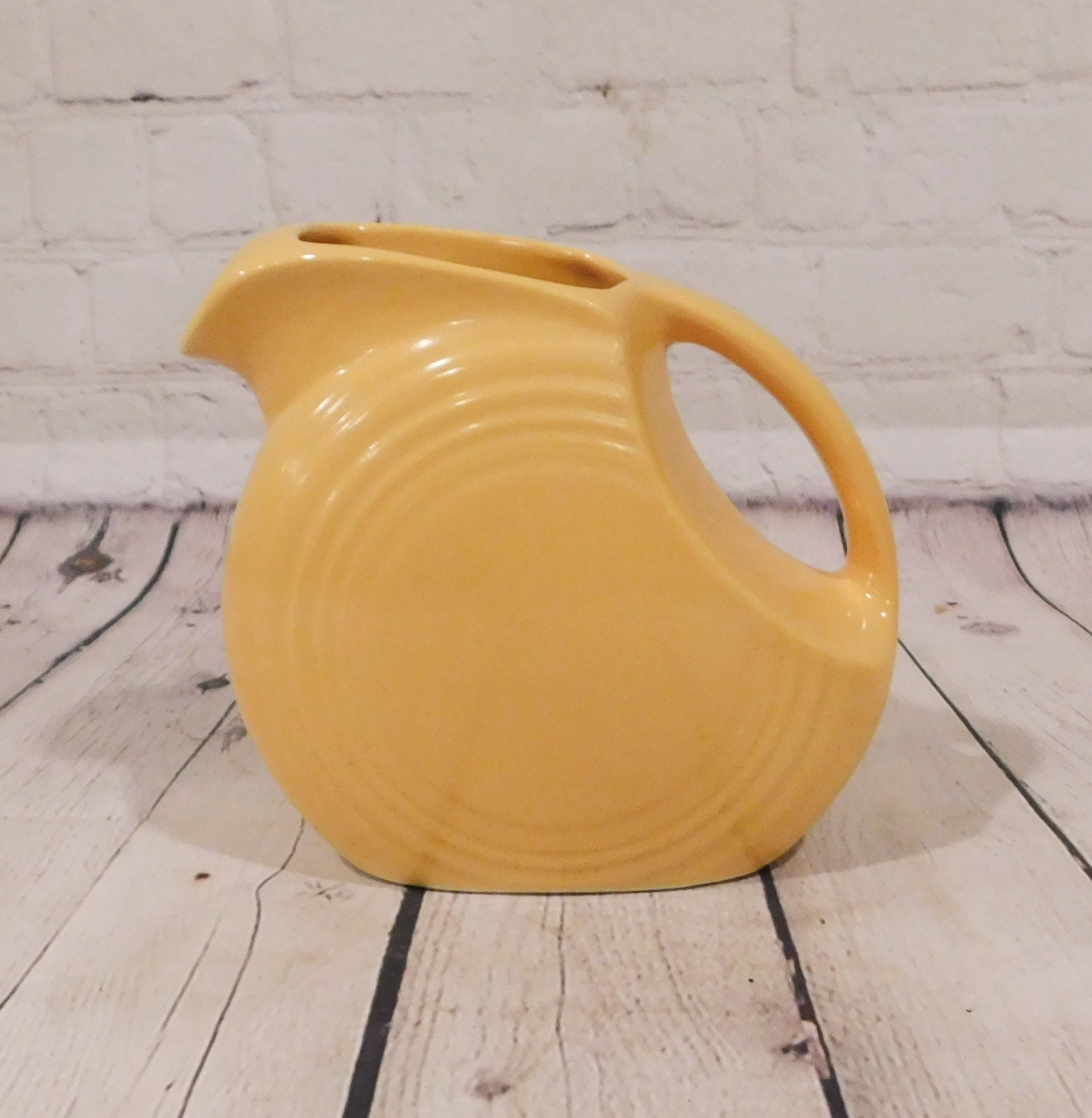 Home & Living Yellow Vintage Fiesta Ware Pitcher Drink & Barware ...