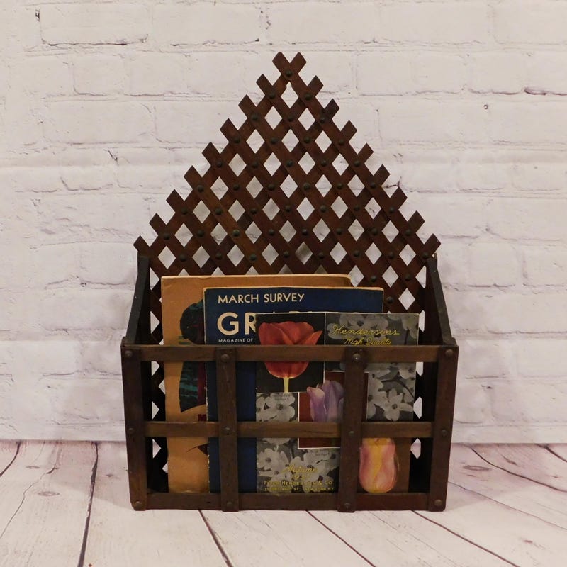 Wall Magazine Rack - Etsy