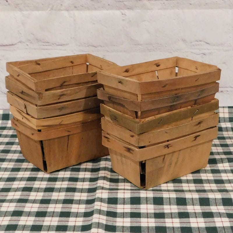 Wood Berry Baskets - Etsy