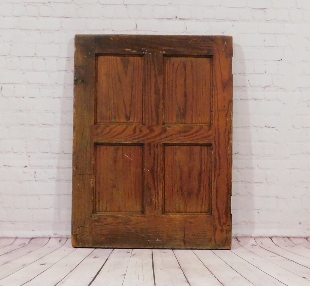 Architectural Salvage, Old Wood Door, Raised Panel Door, 28 7/8h X 21 5 ...