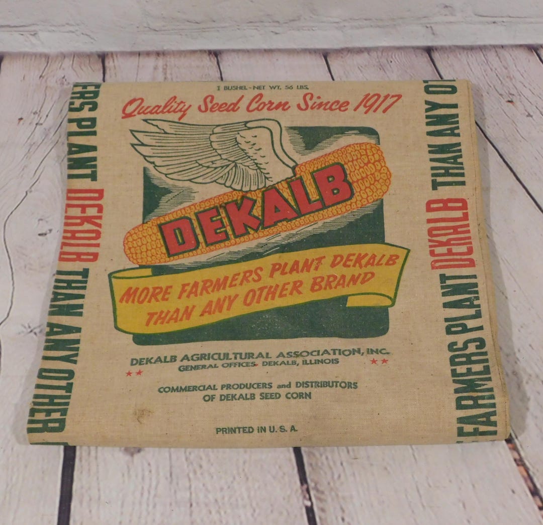 Vintage DEKALB Seed Corn Bag, Farm & Farmhouse, S377 - Etsy