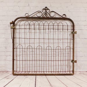 Vintage Garden Gate, Antique Wire Garden Door, Landscape Accent ...