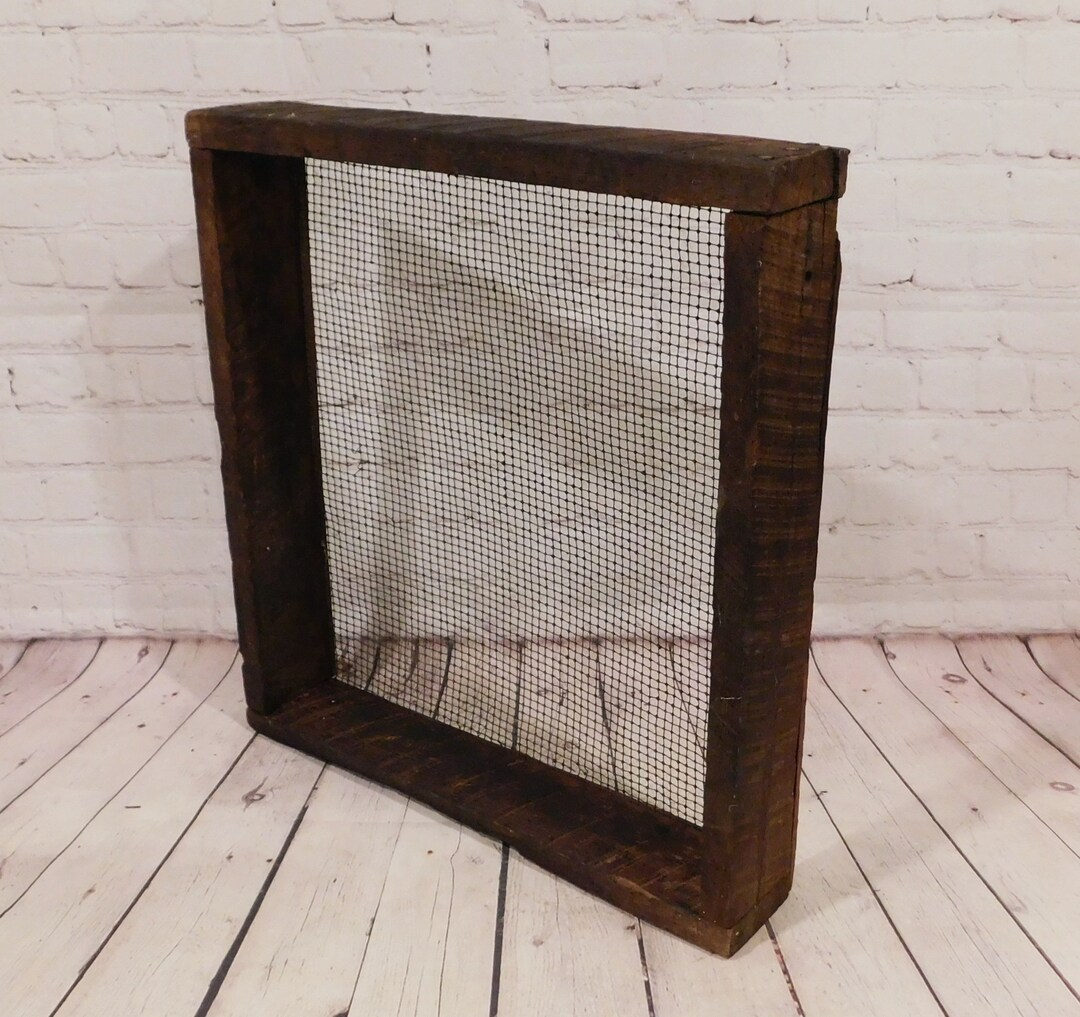 Wood Framed Wire Sifter, Vintage Farm & Farmhouse, 18 1/4 X 16 7/8 - Etsy