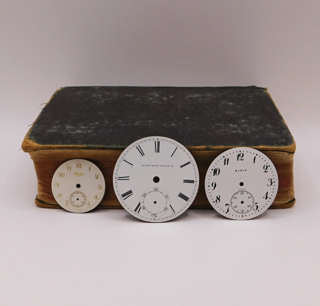 Vintage Elgin Watch Dials, Elgin Pocket Watch Faces, TT69 - Etsy