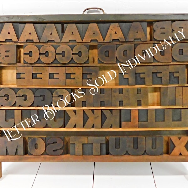 Wood Letter Blocks - Etsy