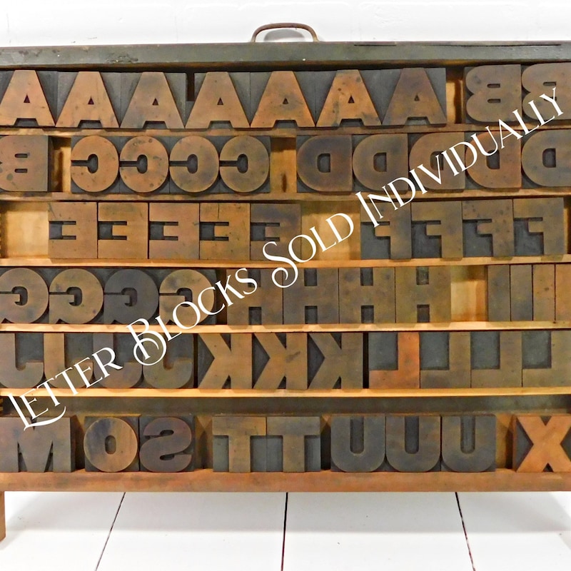 Wood Letter Blocks - Etsy