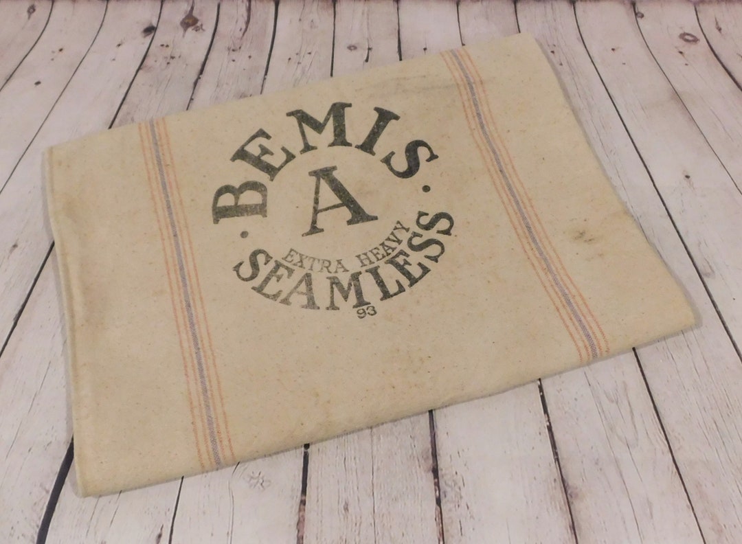Bemis Extra Heavy Duty Feed Bag, Vintage Feed & Seed Bag, Farmhouse ...