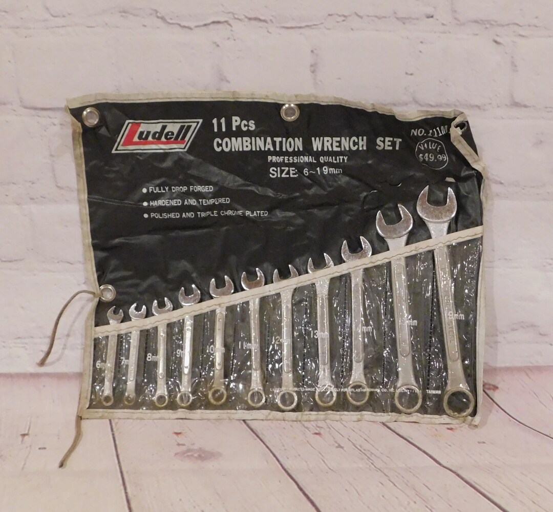 Vintage Combination Wrench Set, 11 Pcs. Ludell Combination Wrench Set ...