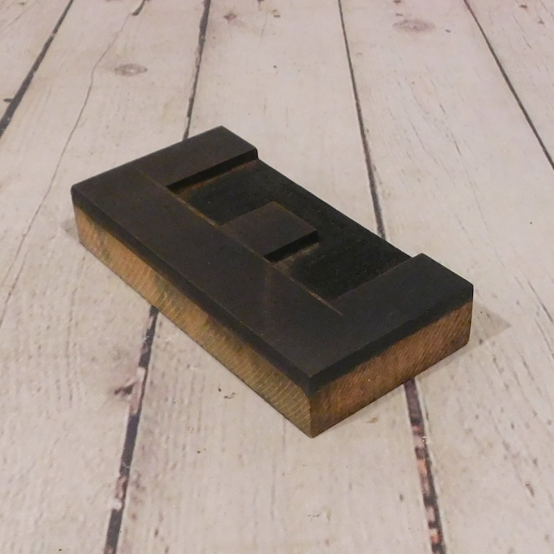 Vintage Block Letter E - Etsy