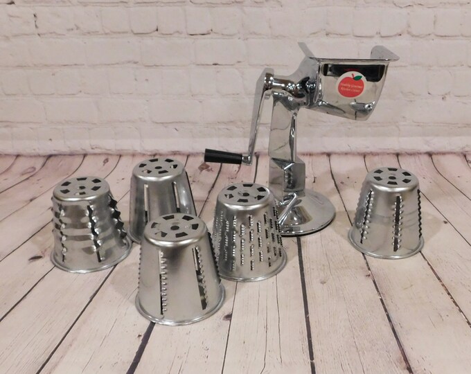 Manual Kitchen Food Shredder, Cutter, Grater, Vintage Healthy Gourmet ...