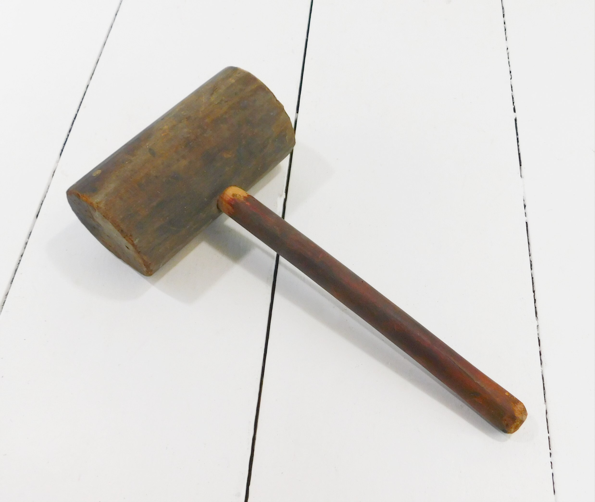 Vintage Wood Mallet 15L Wooden Mallet Vintage Hand | Etsy