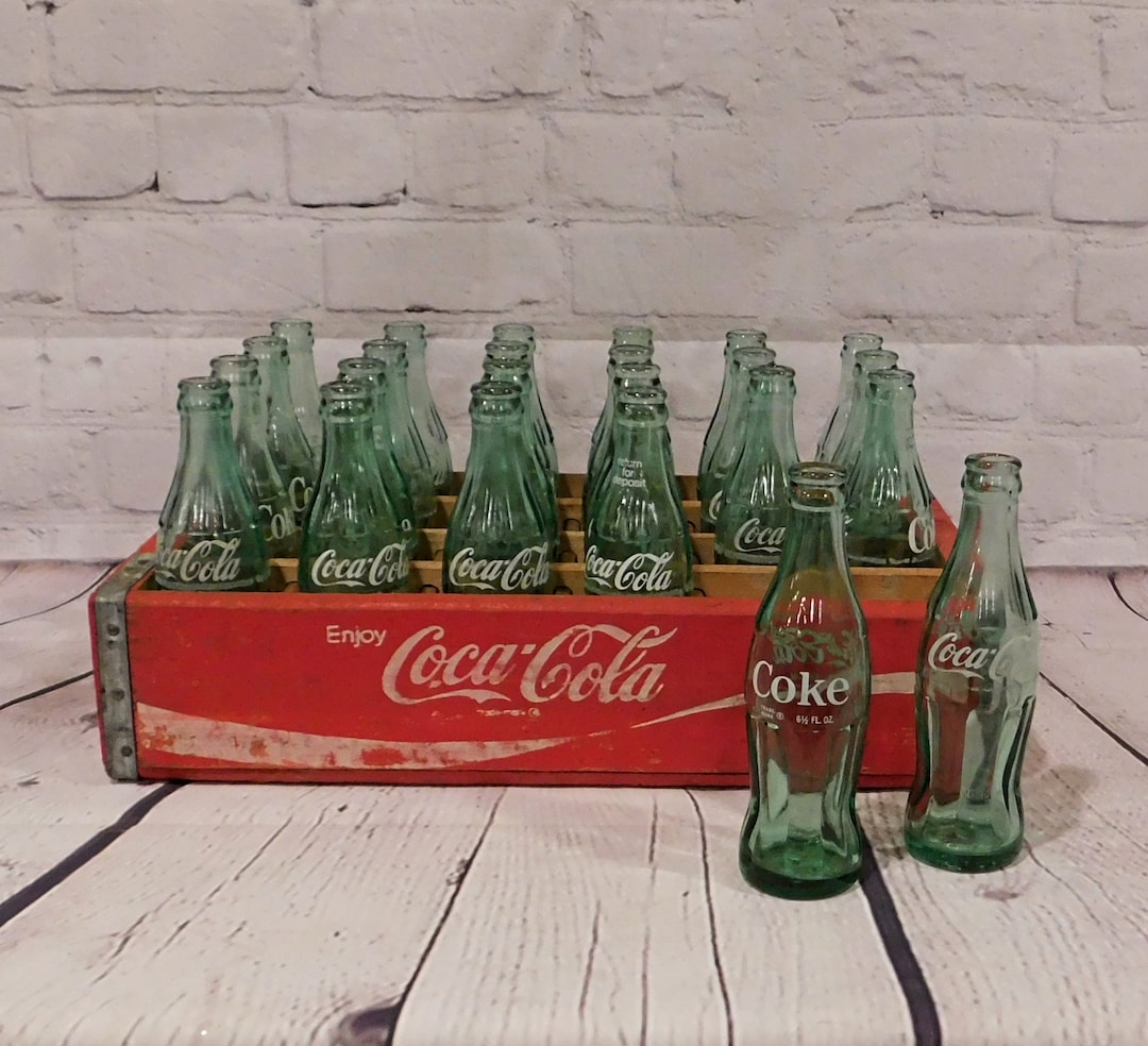 Vintage Coca Cola Crate With 24 Bottles, CC03 - Etsy