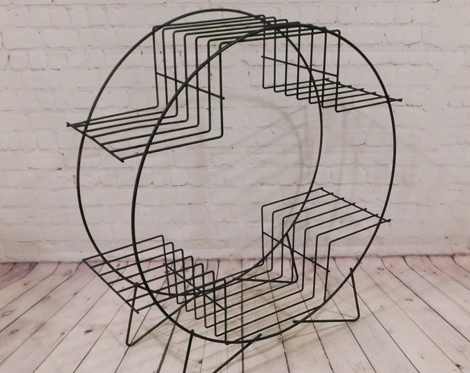 Mid Century Wire Plant Stand, Round Plant Stand With Hairpin Legs, 26 3 ...