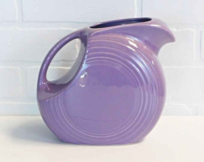Fiestaware Lilac Large Disk Pitcher, Vintage Fiesta Ware, Homer ...