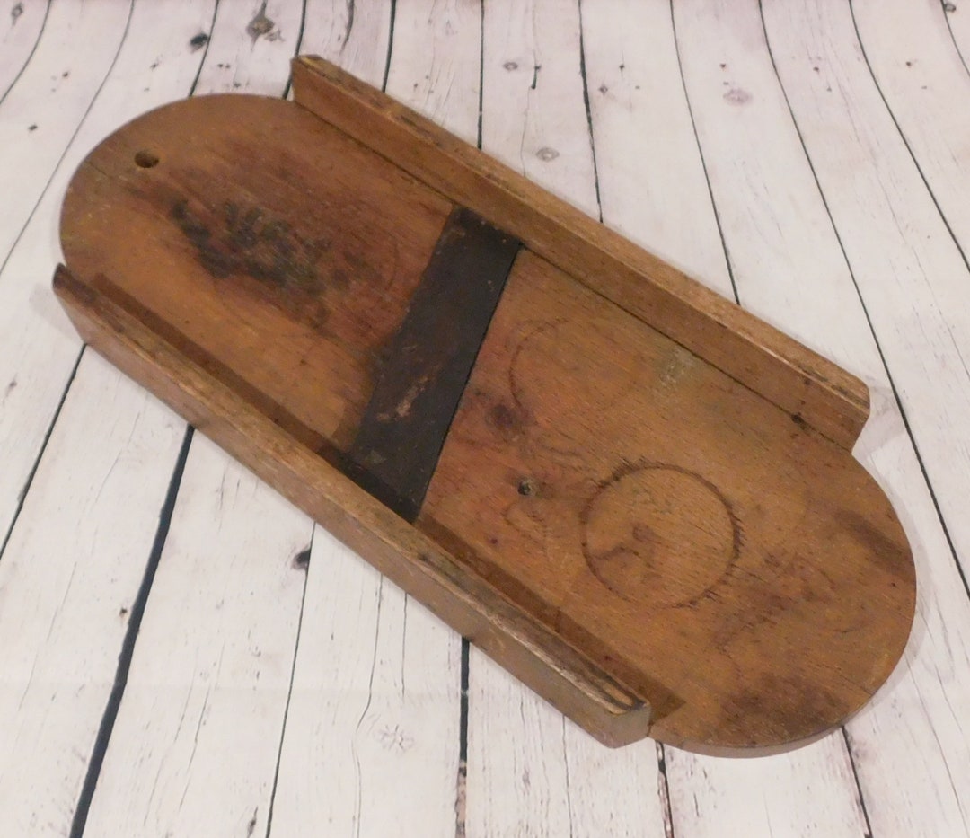 Vintage Oak Wood Cabbage Slicer Large Slaw Cutter Sauerkraut - Etsy