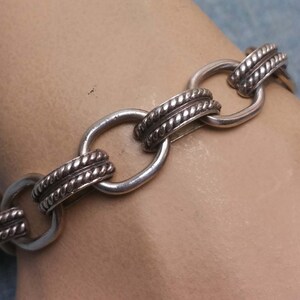 Vtg Italian Sterling Silver Fancy Link Unisex Bracelet FAS 925 - Etsy