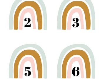 Boho Rainbow Classroom Job Labels Editable Polka Dot, Classroom Labels ...