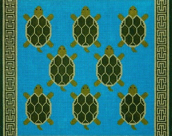 Turtle Needlepoint - Etsy