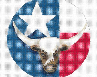 Texas Needlepoint Ornament - Etsy