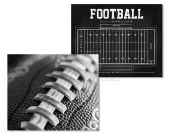 Football Black White | Etsy